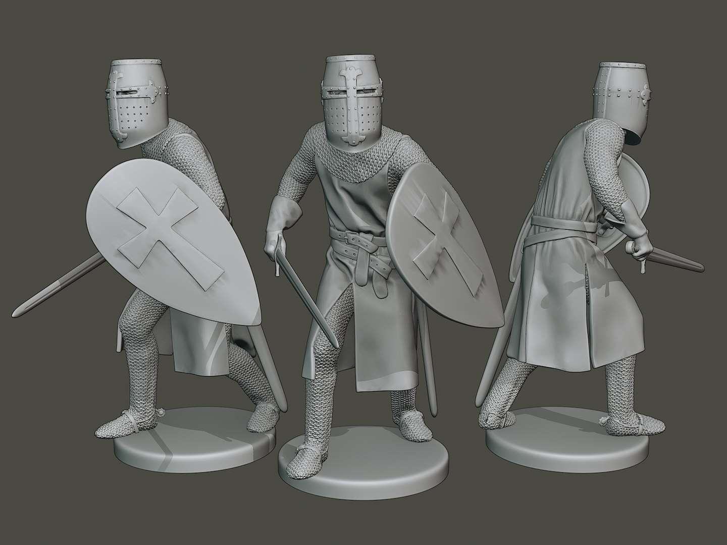 3D model knight templar action t1 - TurboSquid 1466152