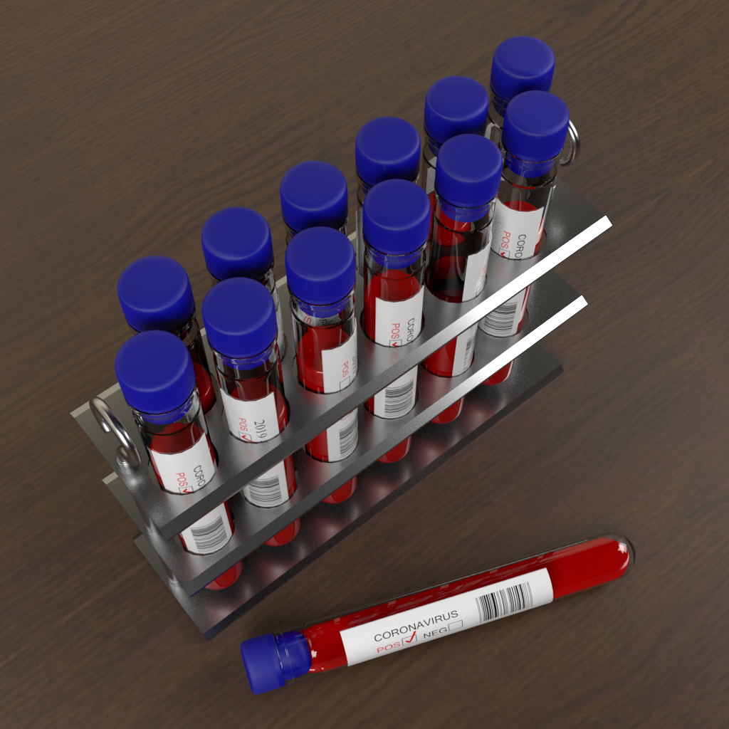 3D test tubes - TurboSquid 1534434
