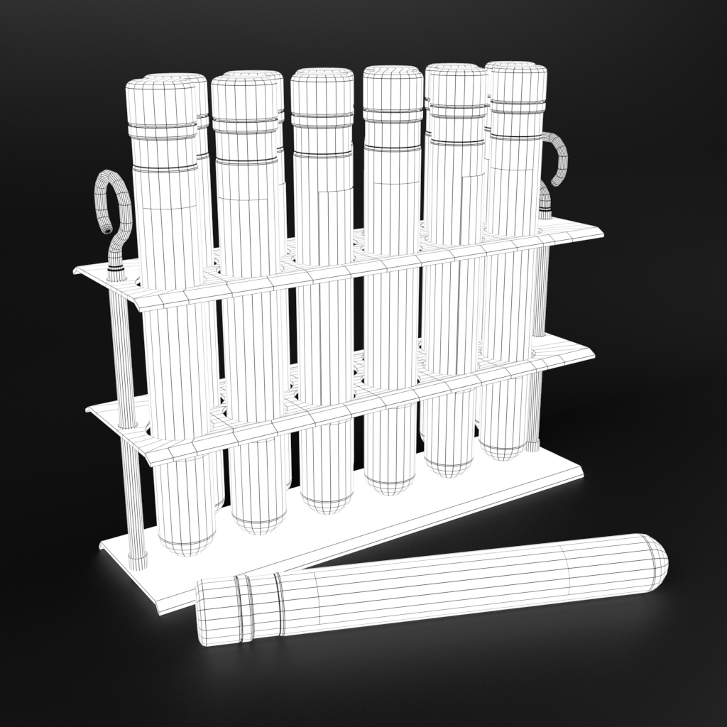 3D test tubes - TurboSquid 1534434