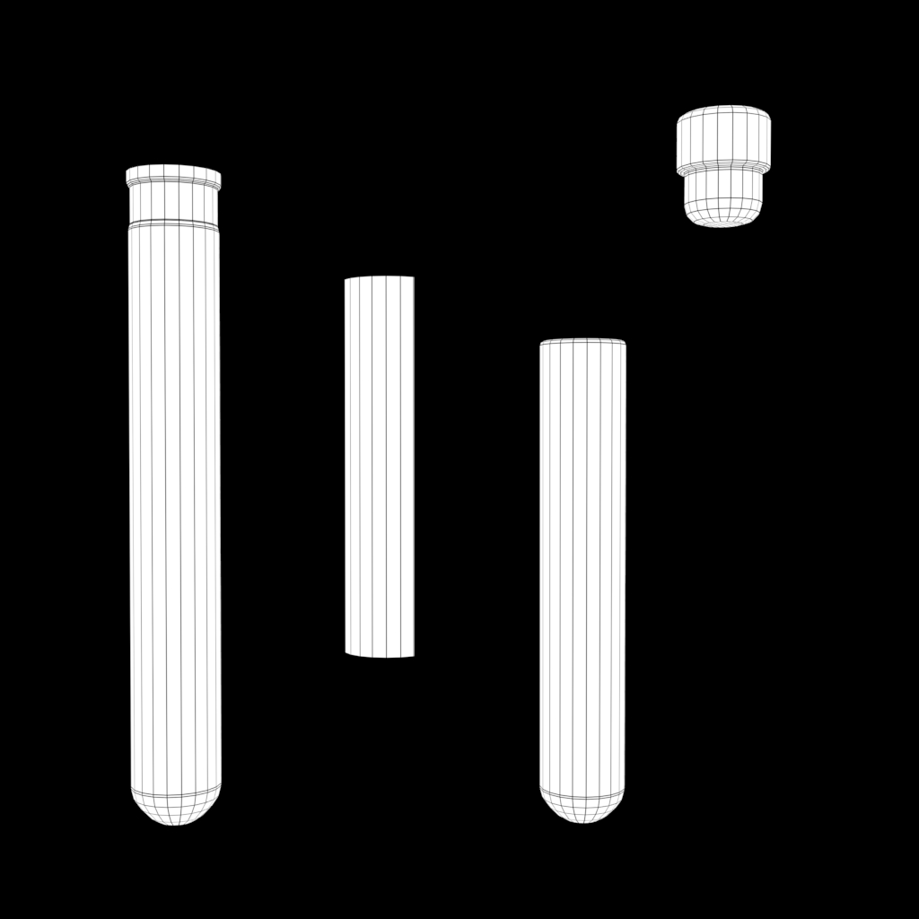 3D test tubes - TurboSquid 1534434