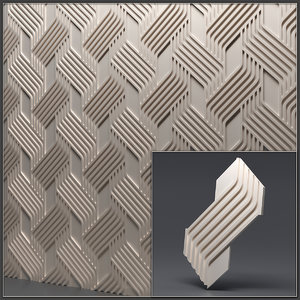 Decorative gypsum panel 3D model - TurboSquid 1534528