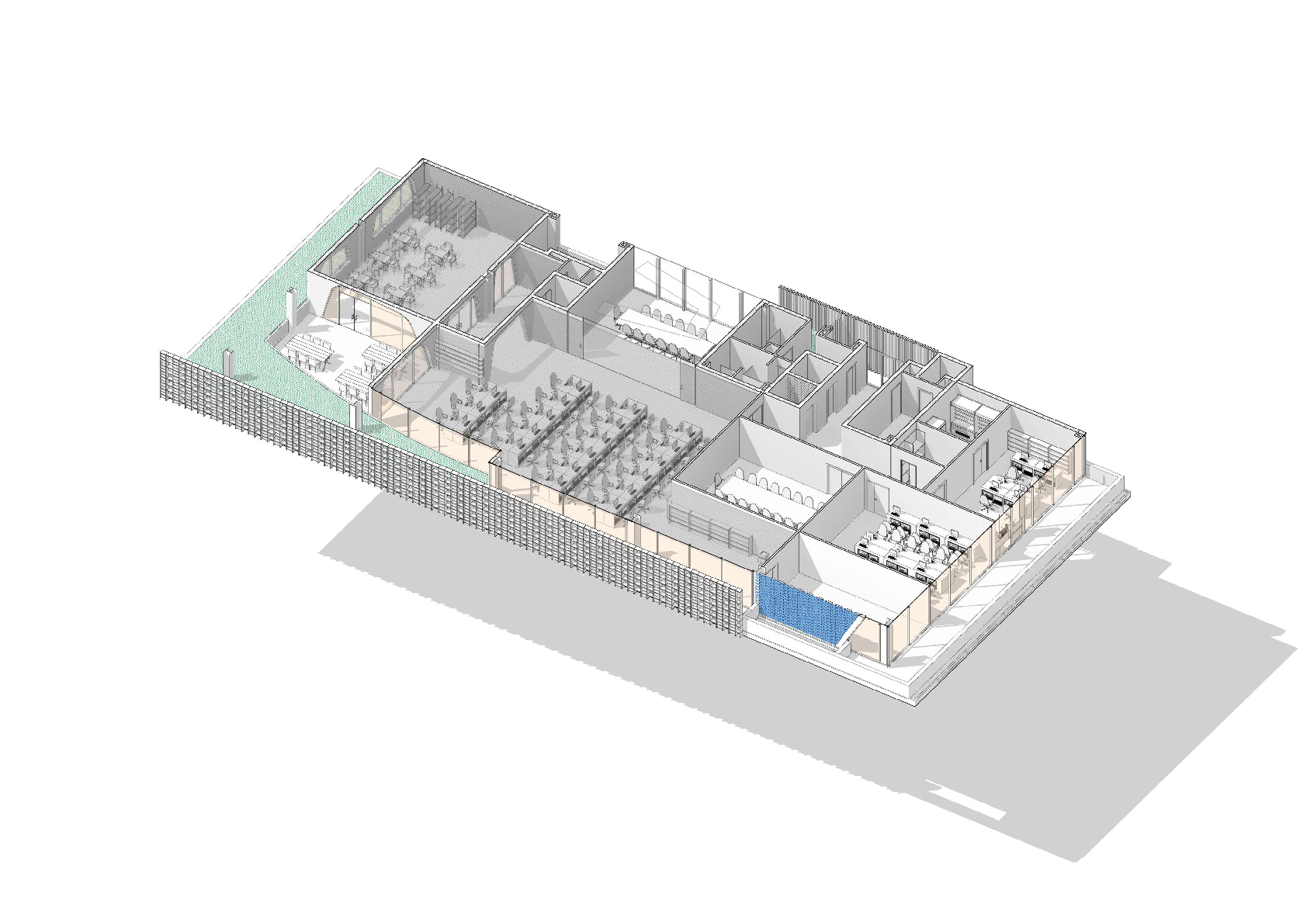 modelo 3d Modelo de Revit de edificio de oficinas - TurboSquid 1534623