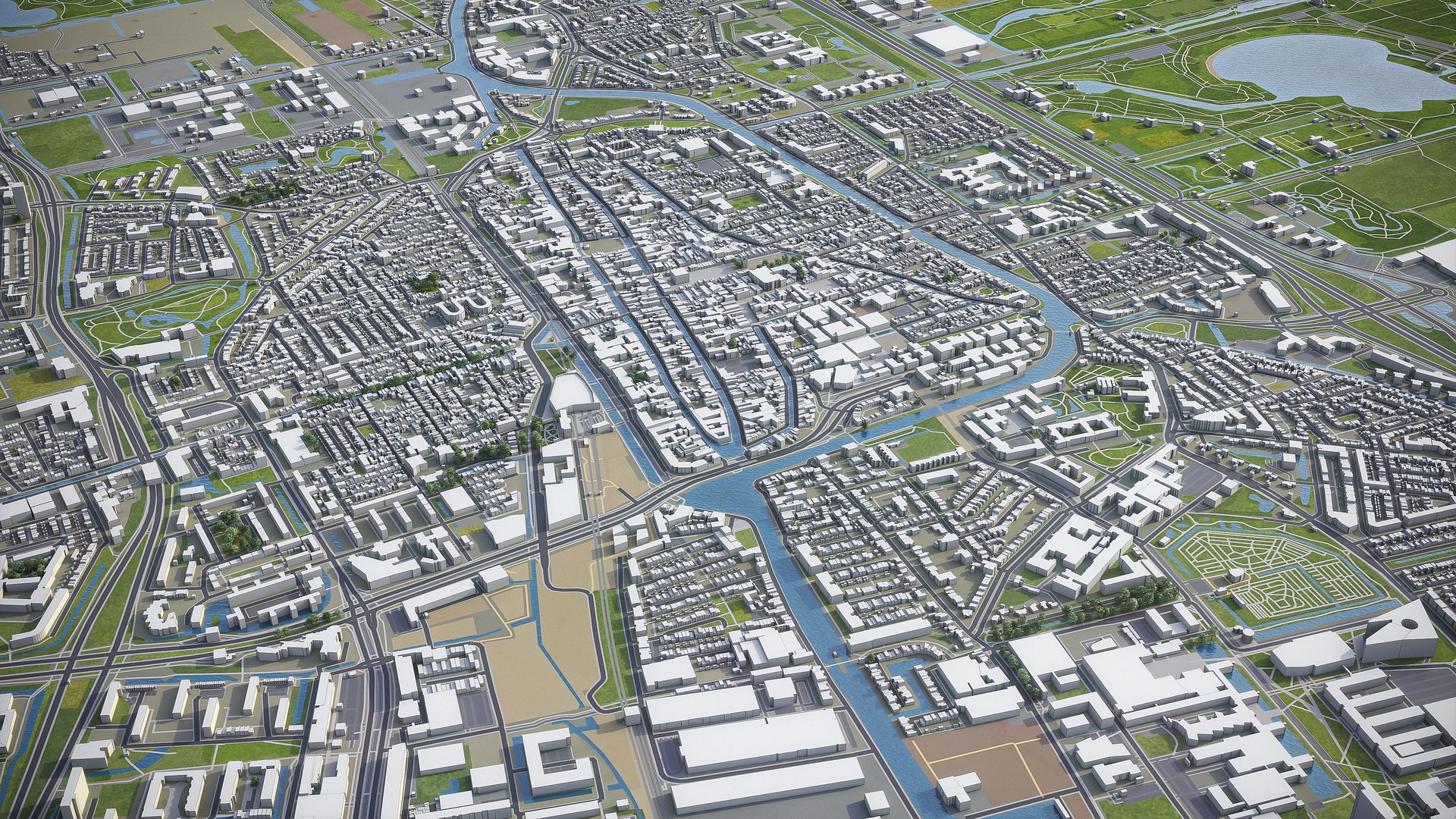 Delft surrounding - 3D model - TurboSquid 1534720