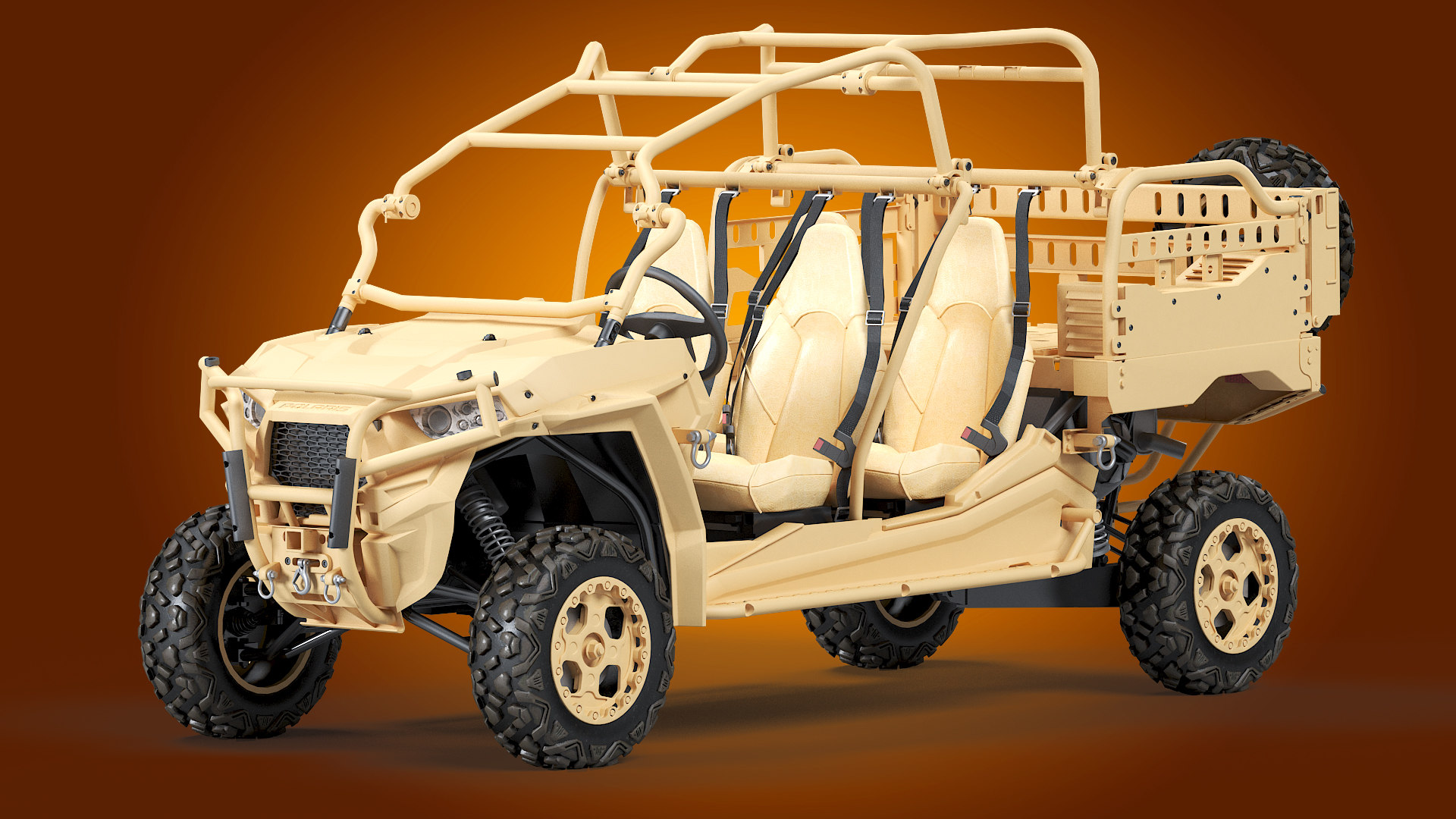 3D polaris mrzr 4 model - TurboSquid 1535081