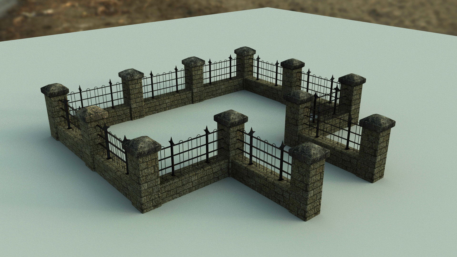 Fence games 3D model - TurboSquid 1535099