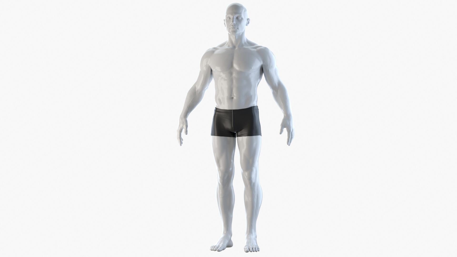 Athletic rigged human body 3D model - TurboSquid 1535126