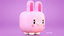 3D cute cartoon bunny rabbit model - TurboSquid 1535169