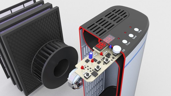 3D air purifier model - TurboSquid 1529314