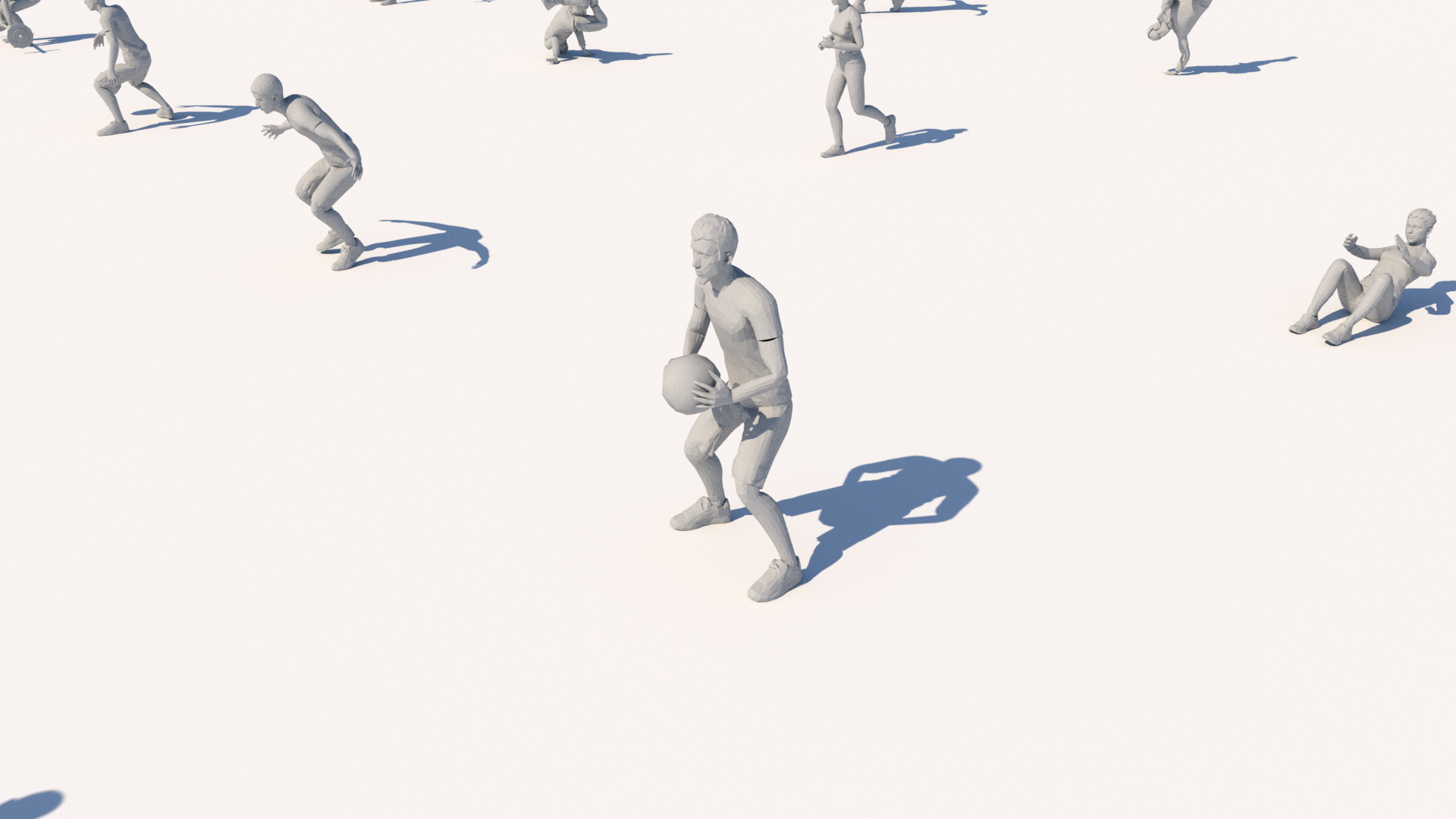 3D people doing sports model - TurboSquid 1535340