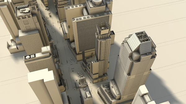 3D square buildings morgan - TurboSquid 1535415