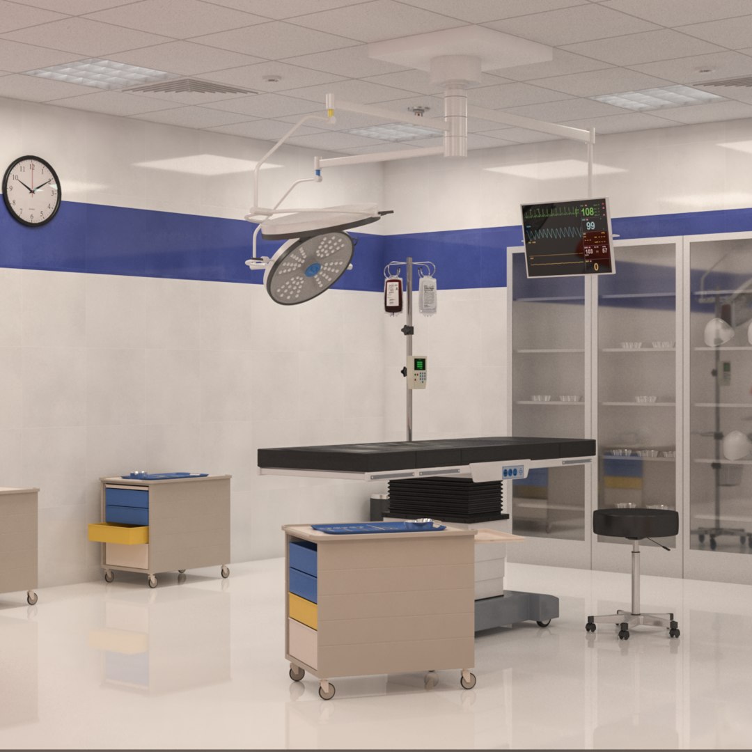 3D interior scene surgery room - TurboSquid 1535506