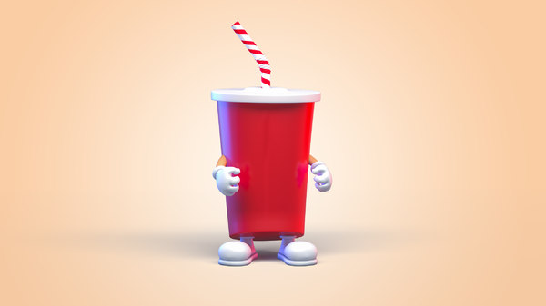 modelo 3d Personaje de Cup Man - TurboSquid 1535613