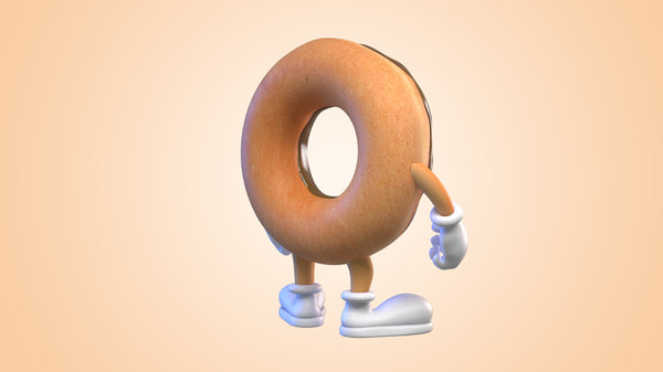 3D donut man character - TurboSquid 1535608