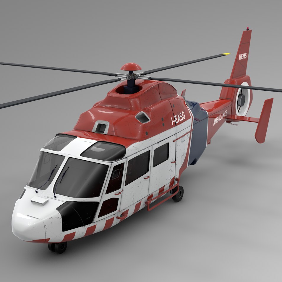 Australia ambulance hems airbus 3D model - TurboSquid 1532854