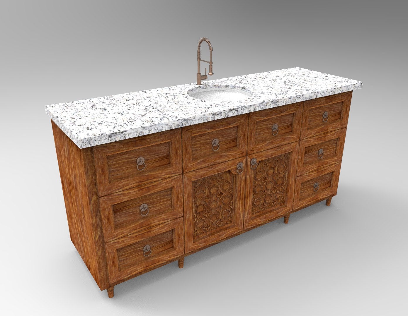 Bathroom vanity 3D model - TurboSquid 1535691