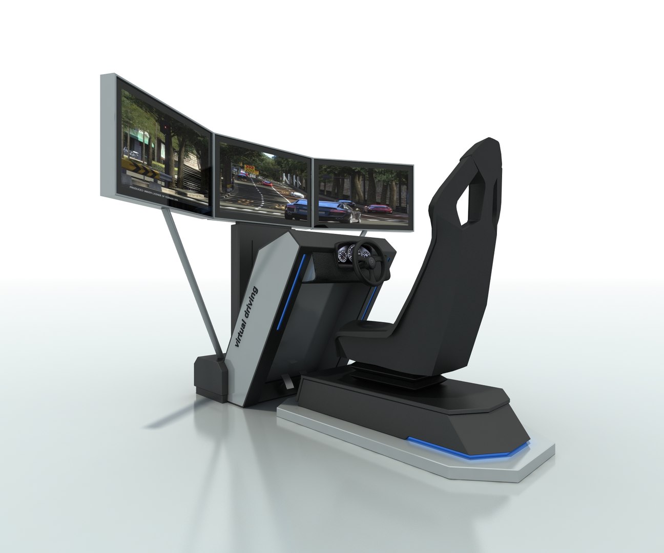 3D car driving simulator model - TurboSquid 1535750