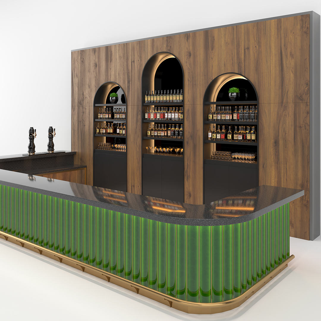 3D model bar counter - TurboSquid 1535718