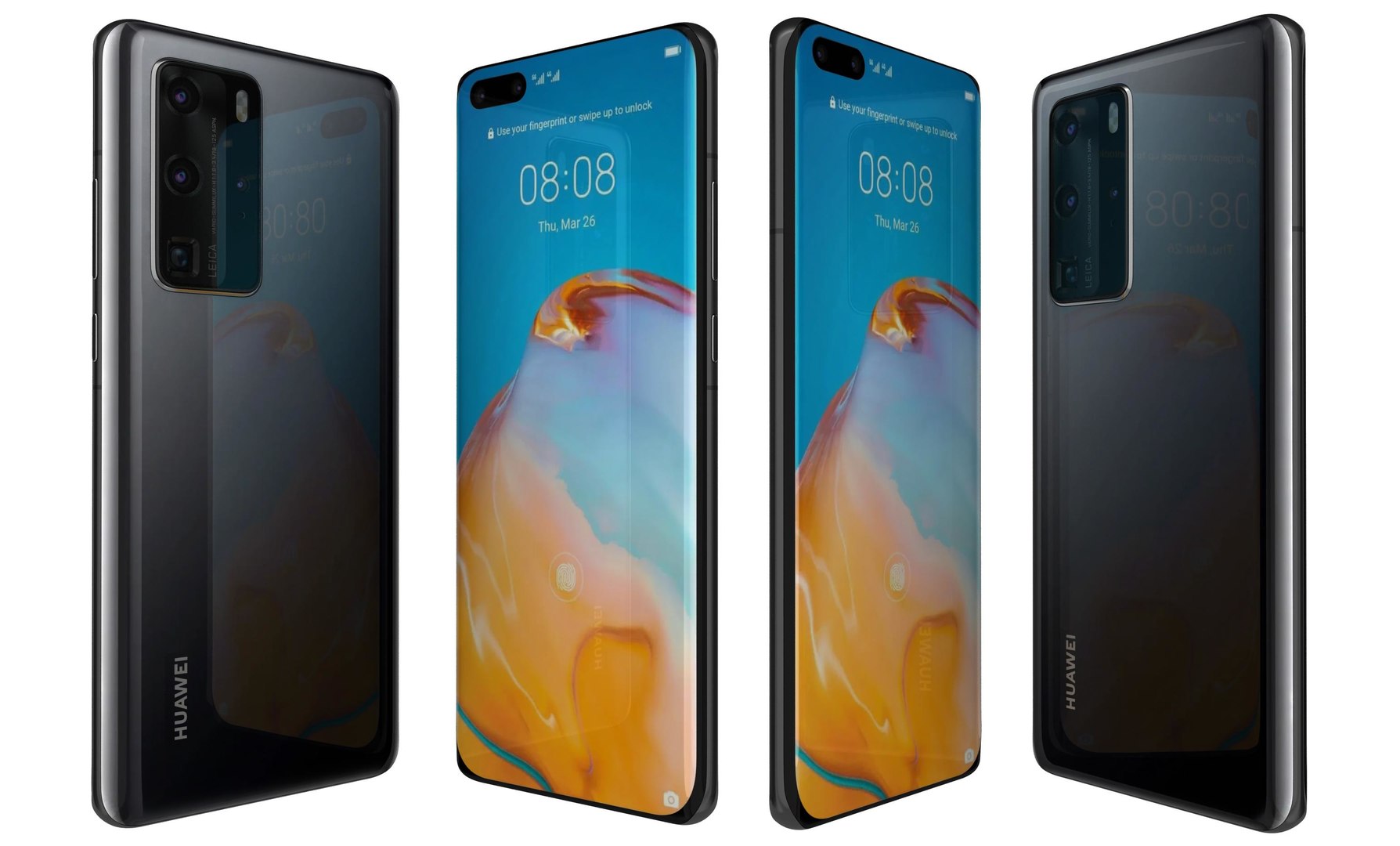 Huawei p40 pro black model - TurboSquid 1535885