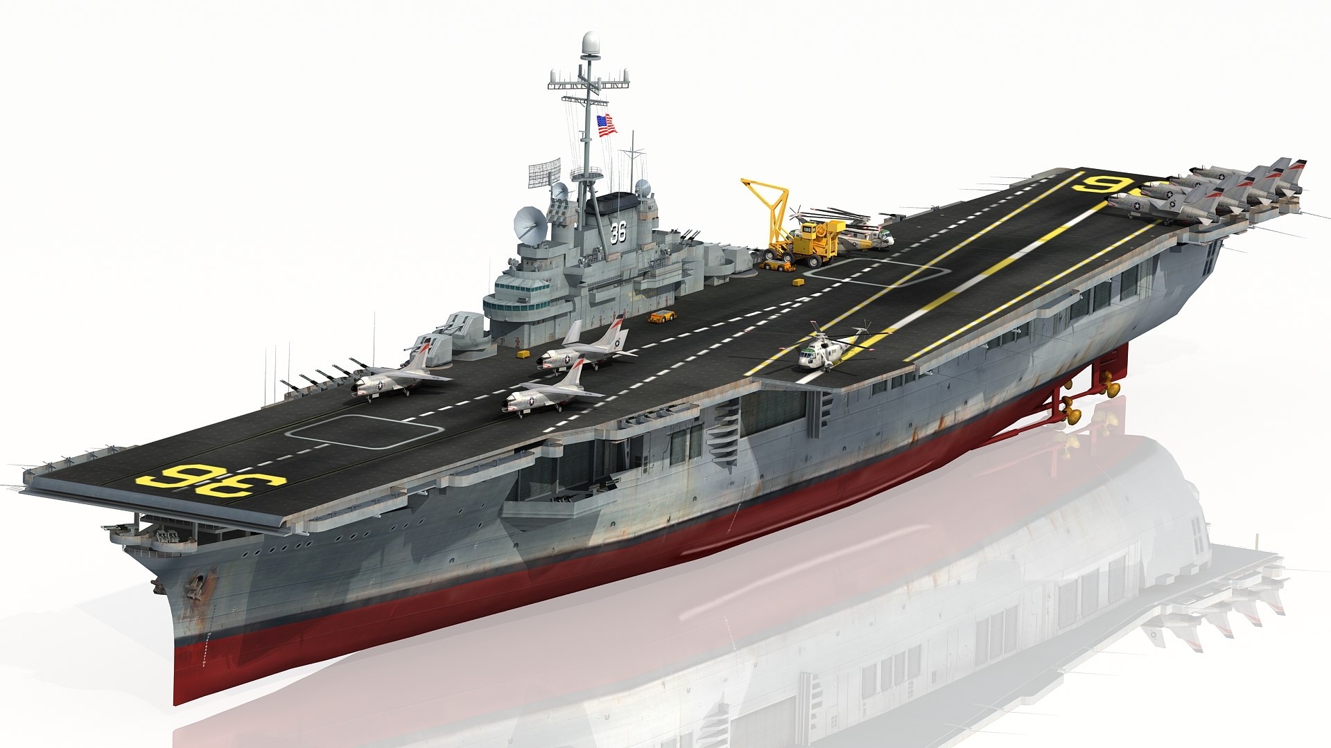 3D uss antietam cvs-36 cvs - TurboSquid 1536145