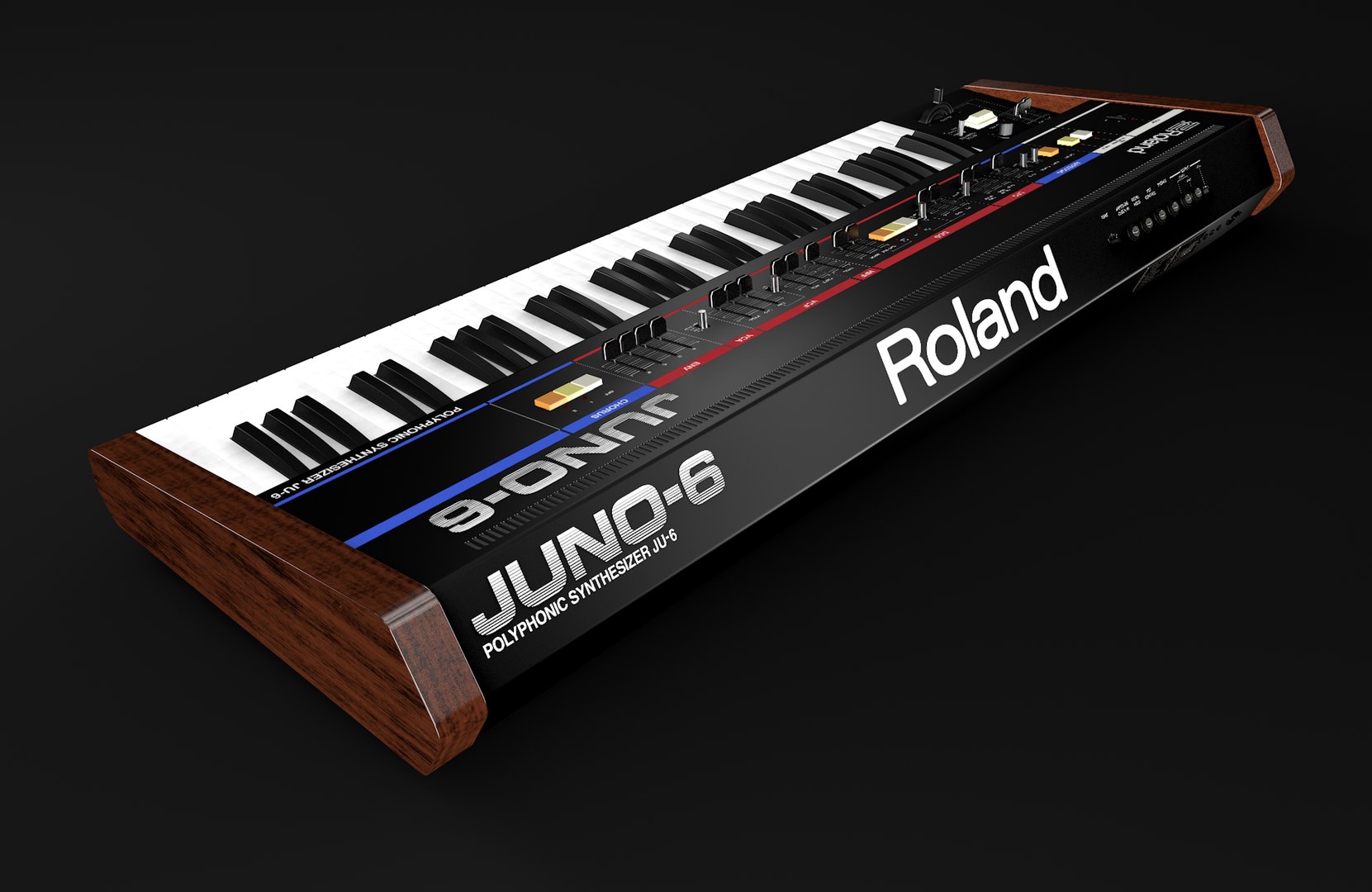 3D roland juno 6 model - TurboSquid 1536225