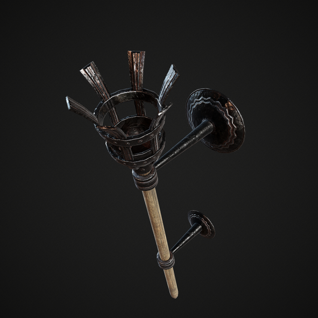 Castle tower torch 3D model - TurboSquid 1536260