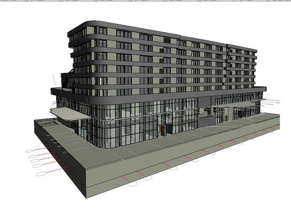 3D hotel building revit scene - TurboSquid 1536674