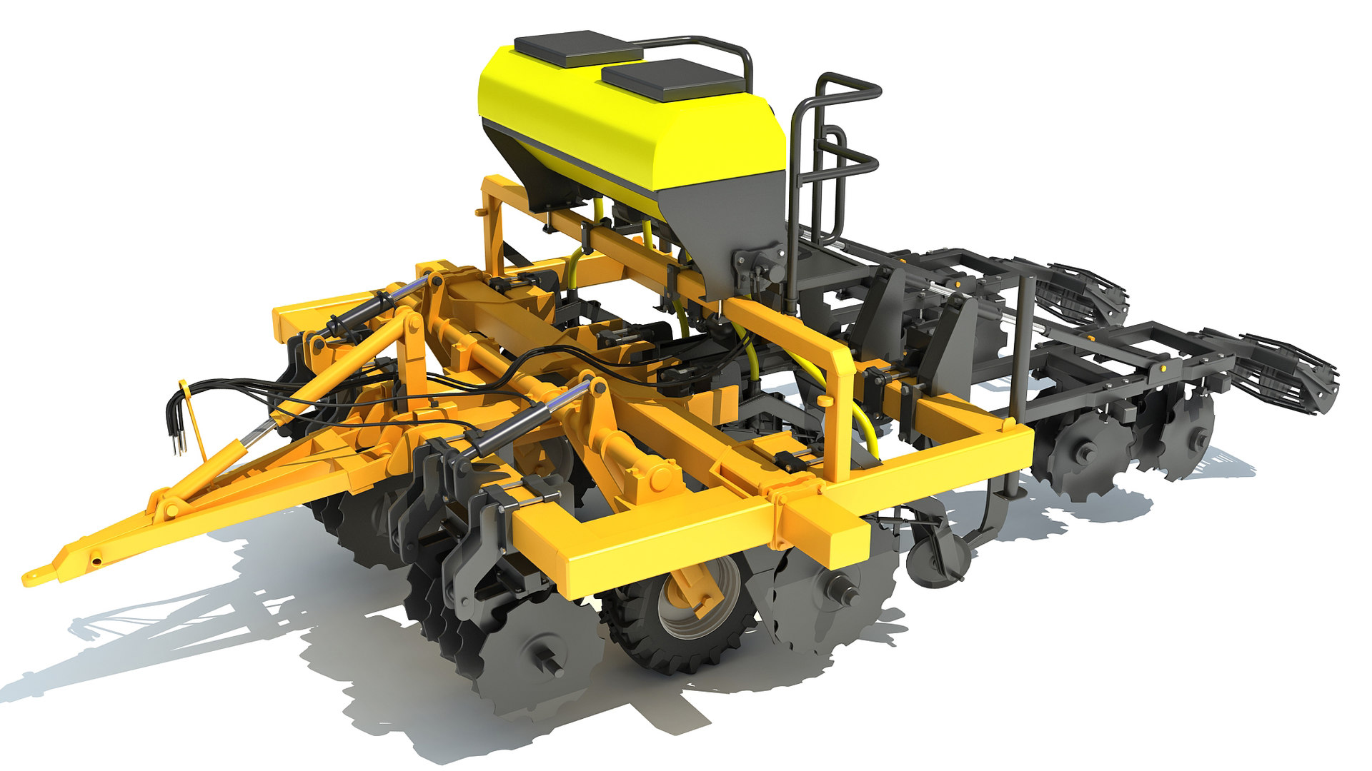 Farm subsoiler 3D - TurboSquid 1536750