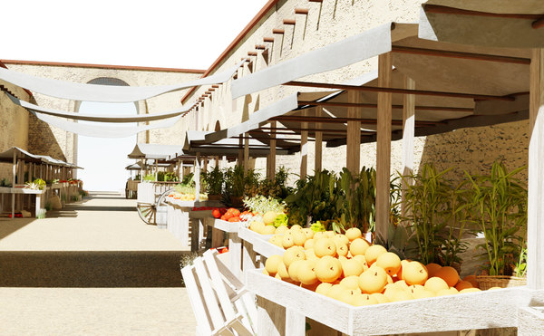 3D sand marketplace east - TurboSquid 1536924