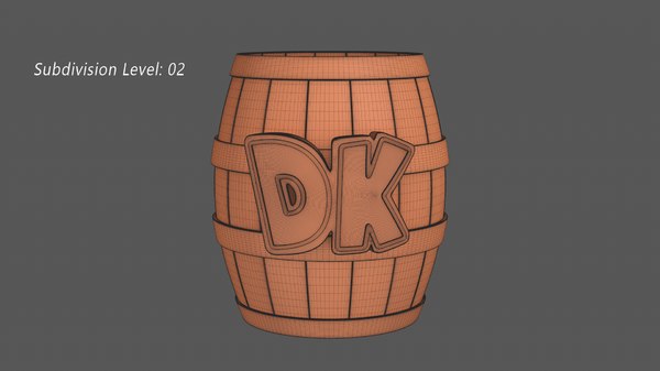 3D dk barrel - donkey kong - TurboSquid 1536818