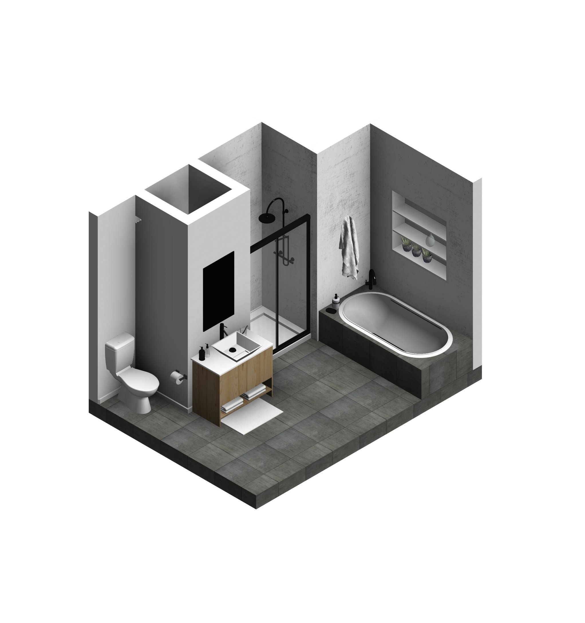 Bathroom revit model - TurboSquid 1536754