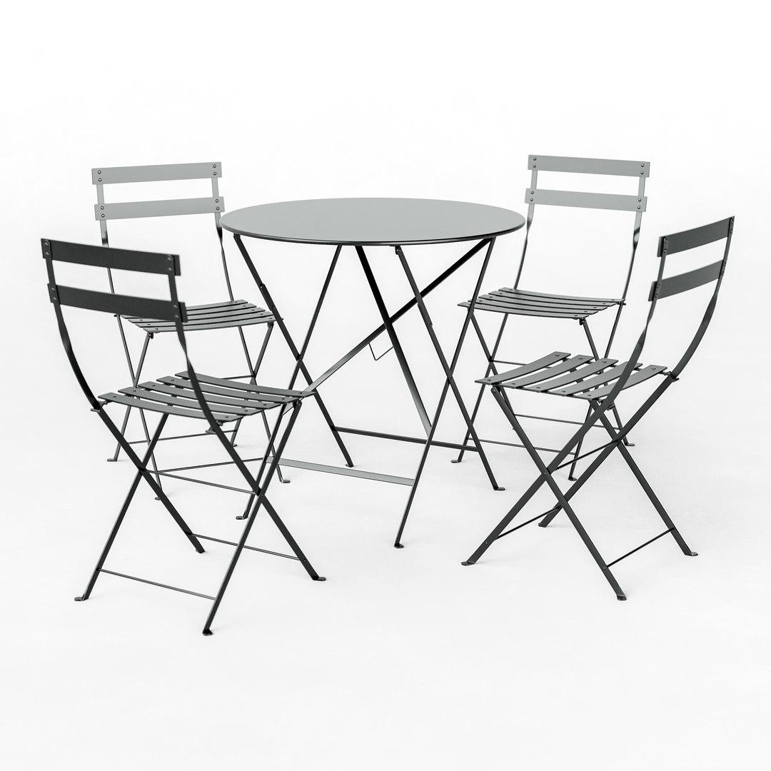 Fermob bistro furniture chairs 3D model - TurboSquid 1536848