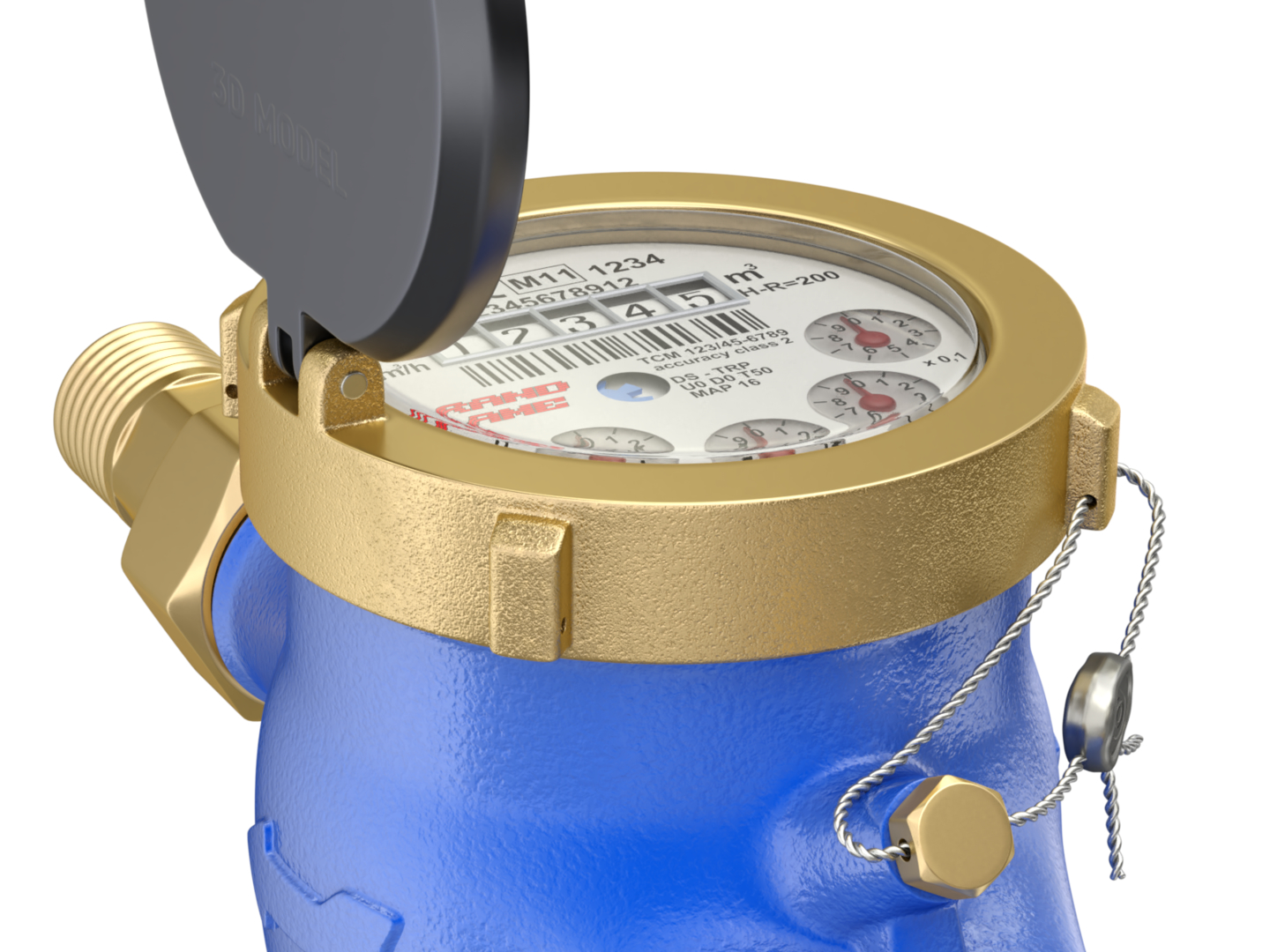 Meter water 3D model - TurboSquid 1536929