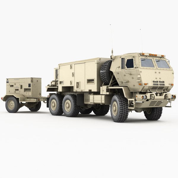 AN / TPQ-53運用管理シェルター+発電機MEP8063Dモデル - TurboSquid 1536997