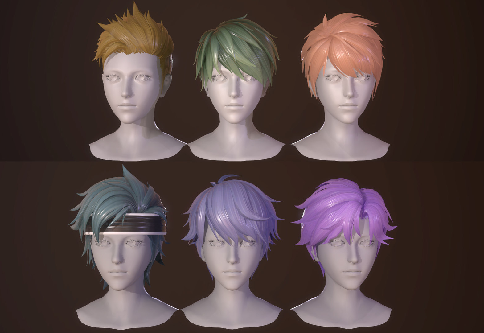 3D hair boy cartoon - TurboSquid 1537096