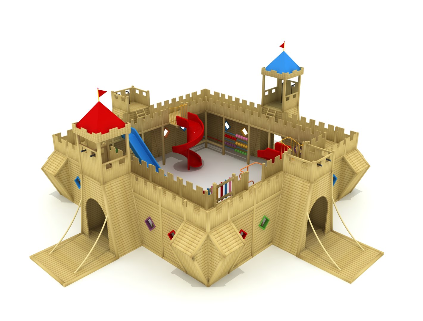 3D model castle child playground - TurboSquid 1537189
