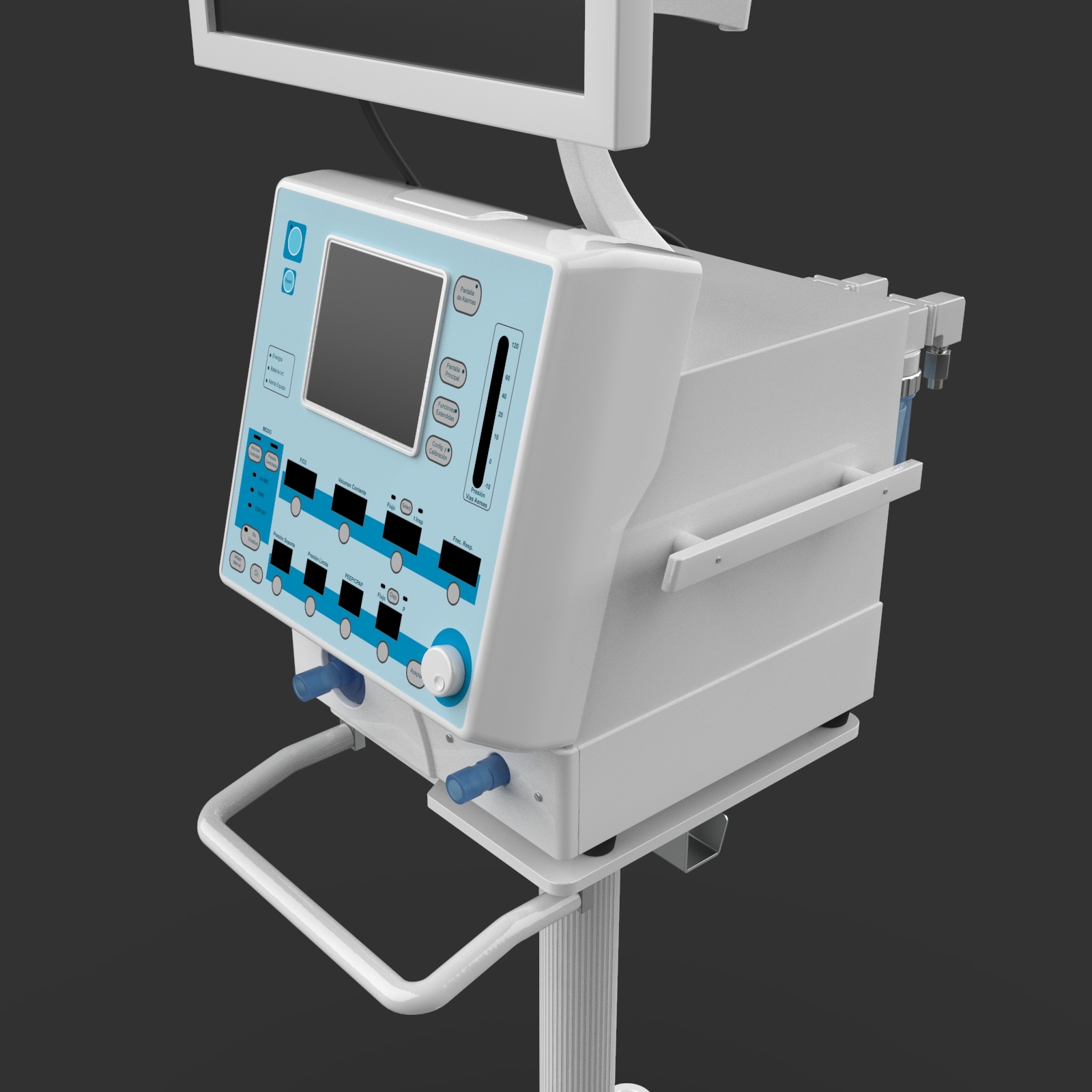 3D icu medical ventilator - TurboSquid 1537319