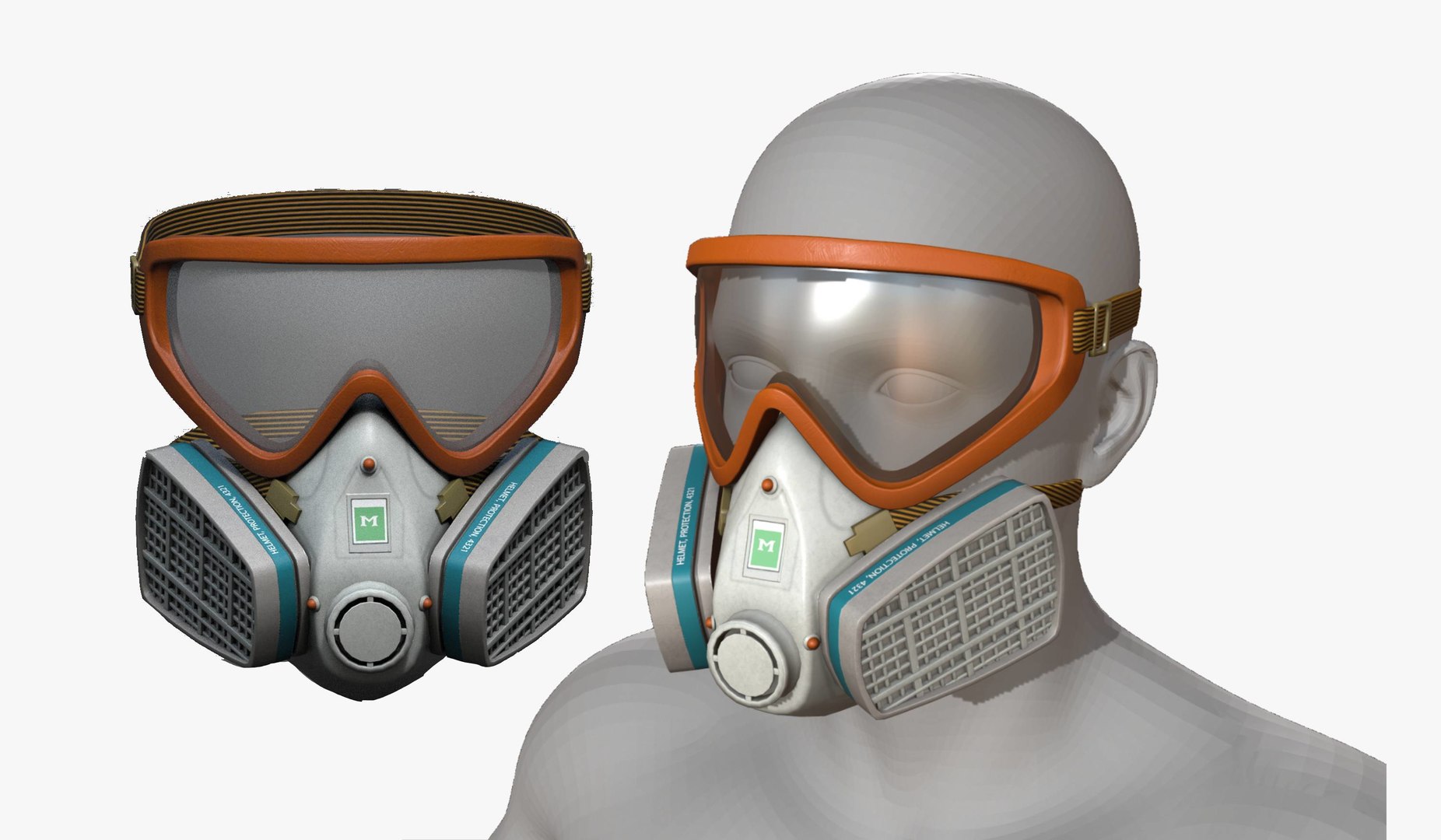 3D mask protection model - TurboSquid 1537333