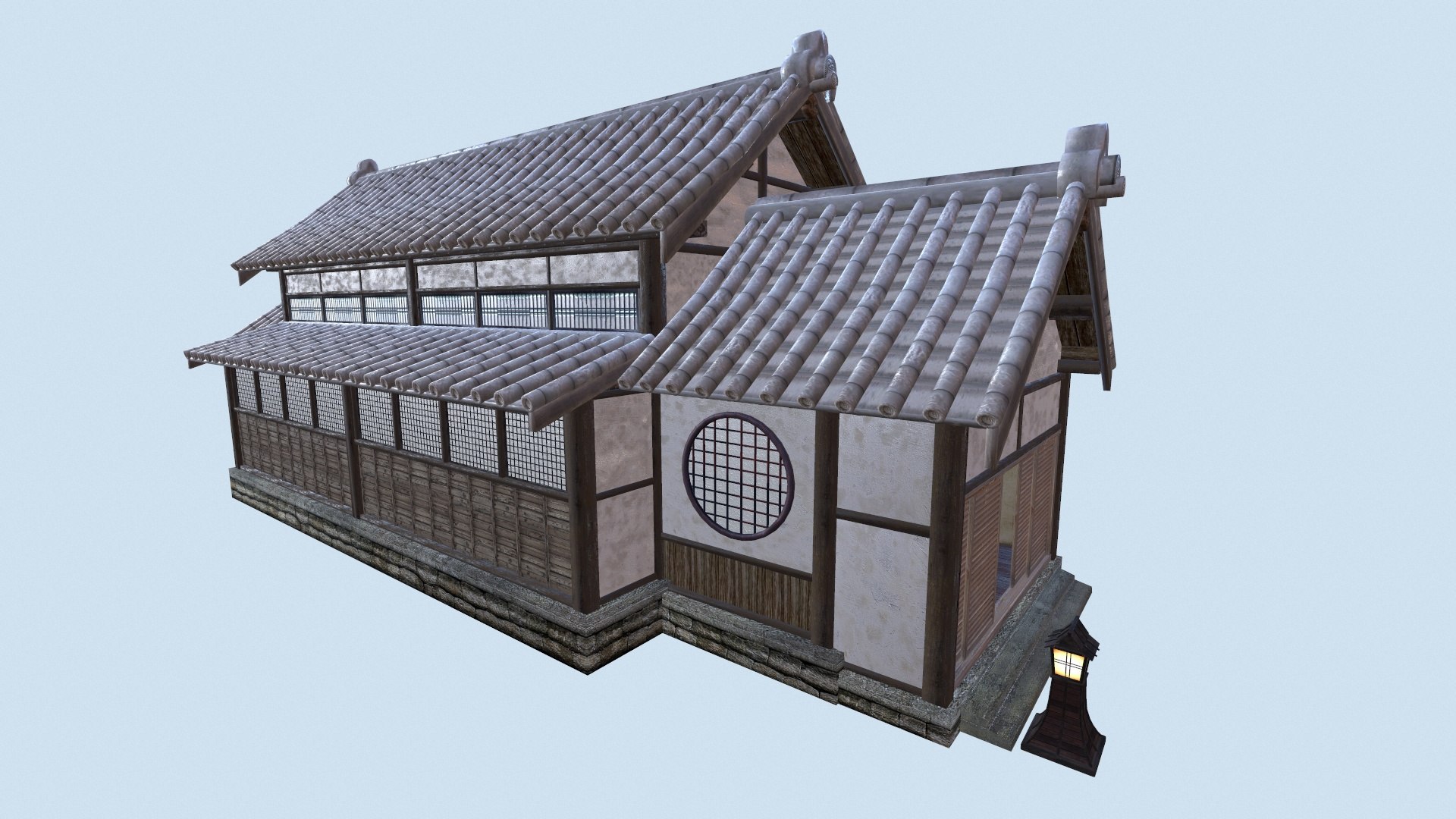Japanisches Dojo PBR 3D-Modell - TurboSquid 1538110