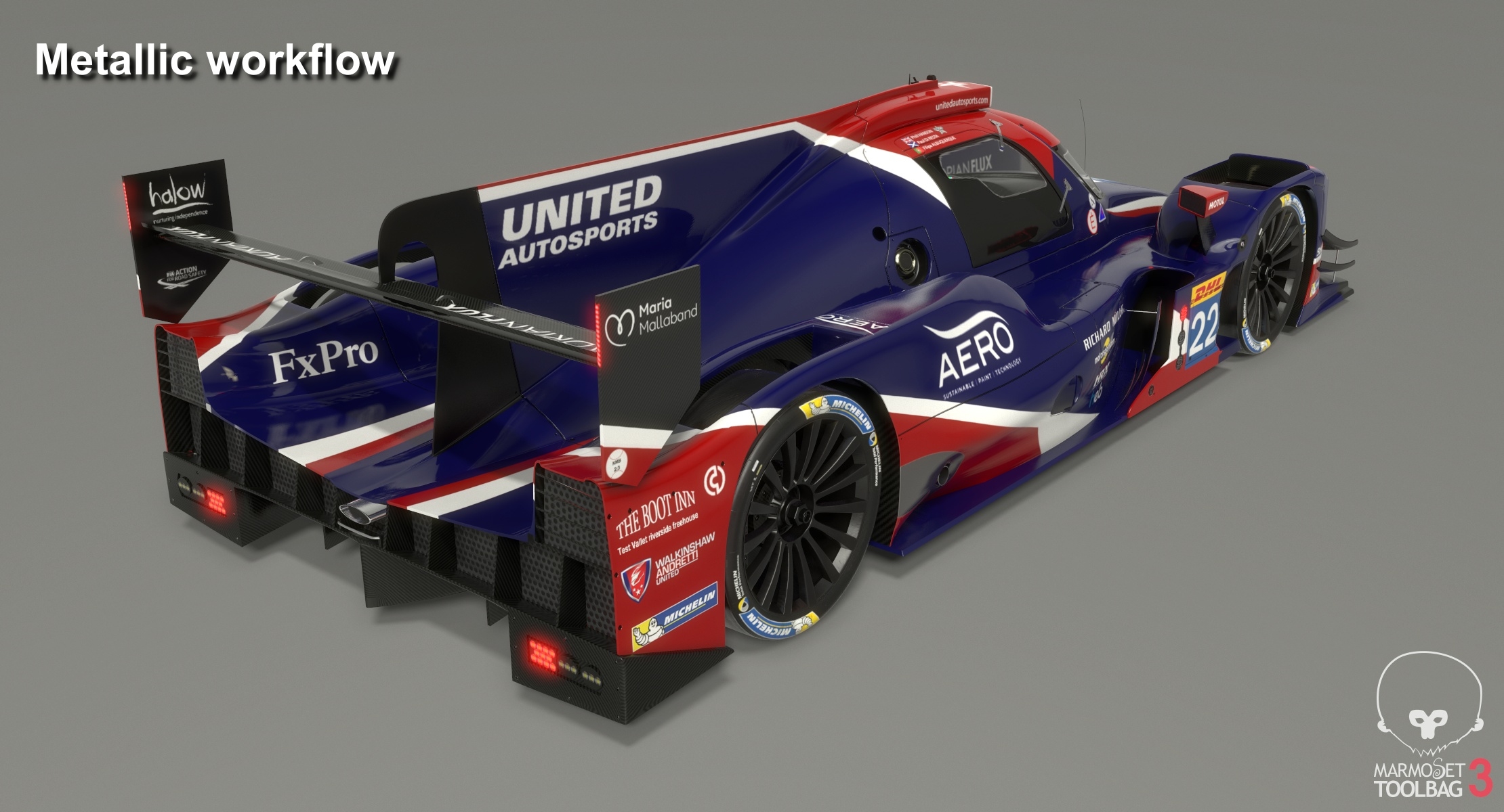 United autosports wec lmp2 3D model - TurboSquid 1508970