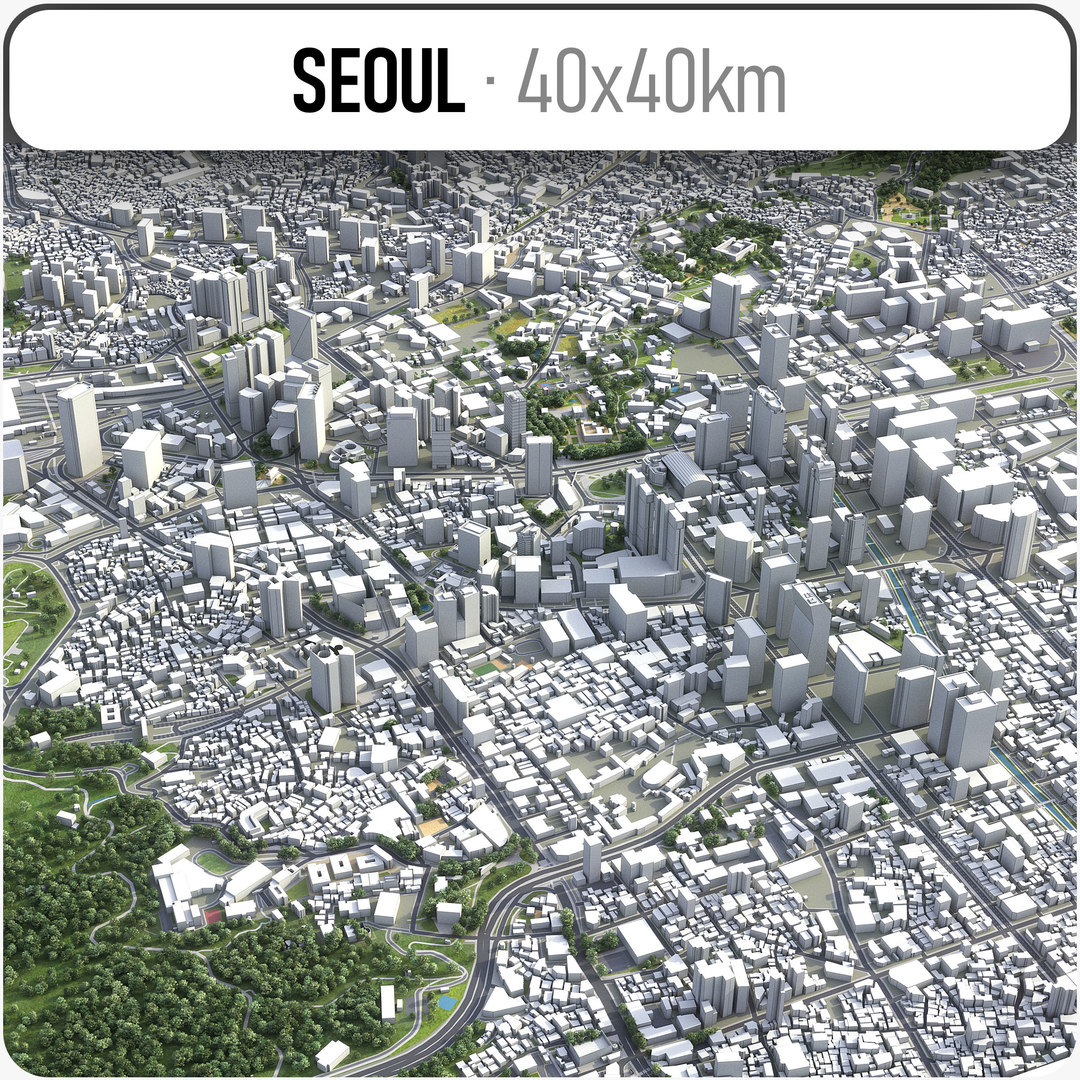 Seoul korea urban 3D model - TurboSquid 1334516