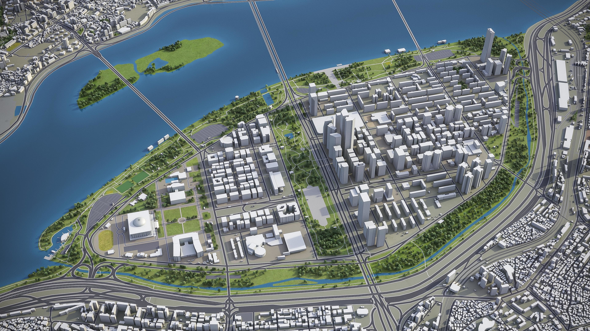 Seoul korea urban 3D model - TurboSquid 1334516