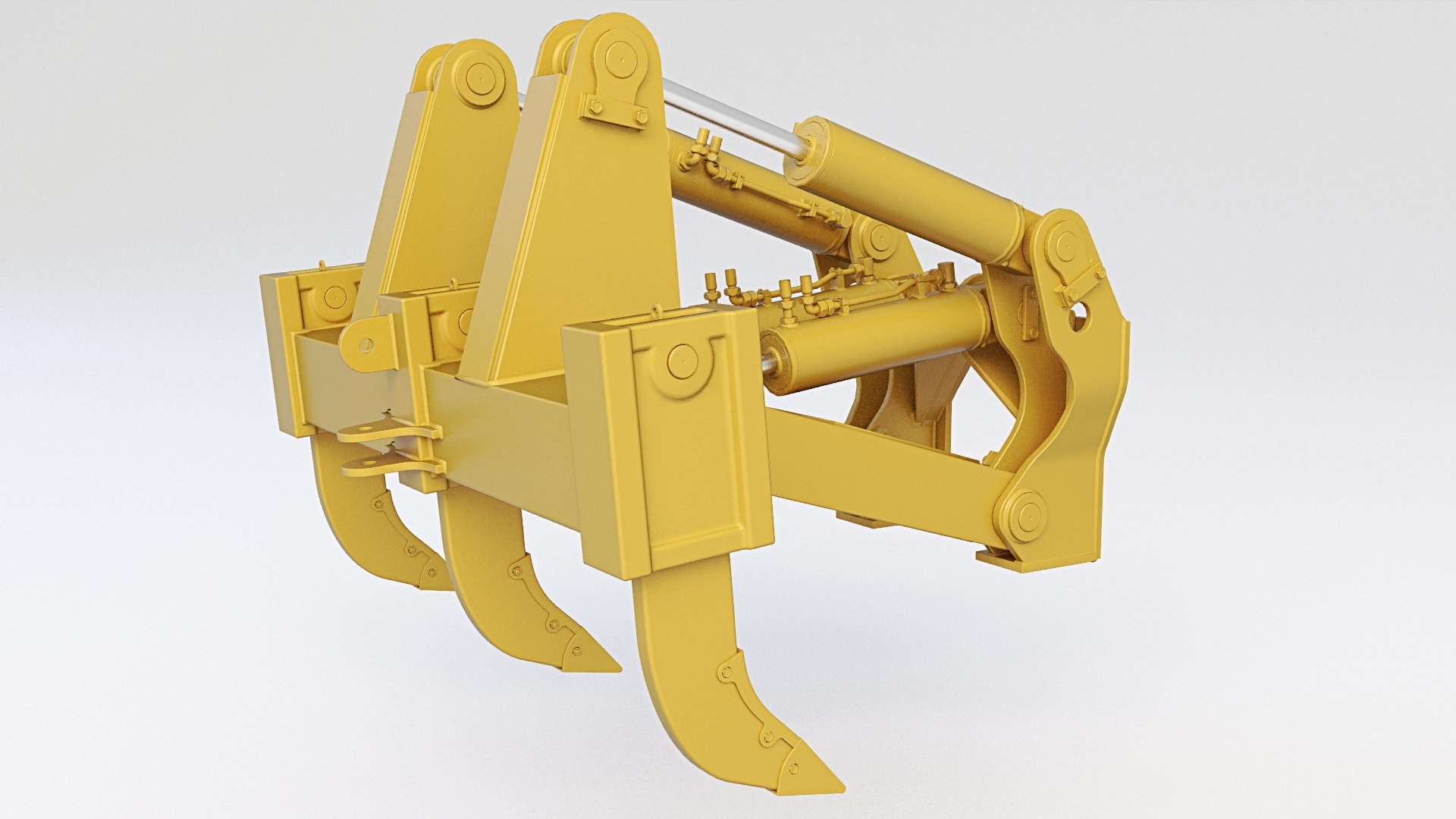 Ripper bulldozer model - TurboSquid 1551409