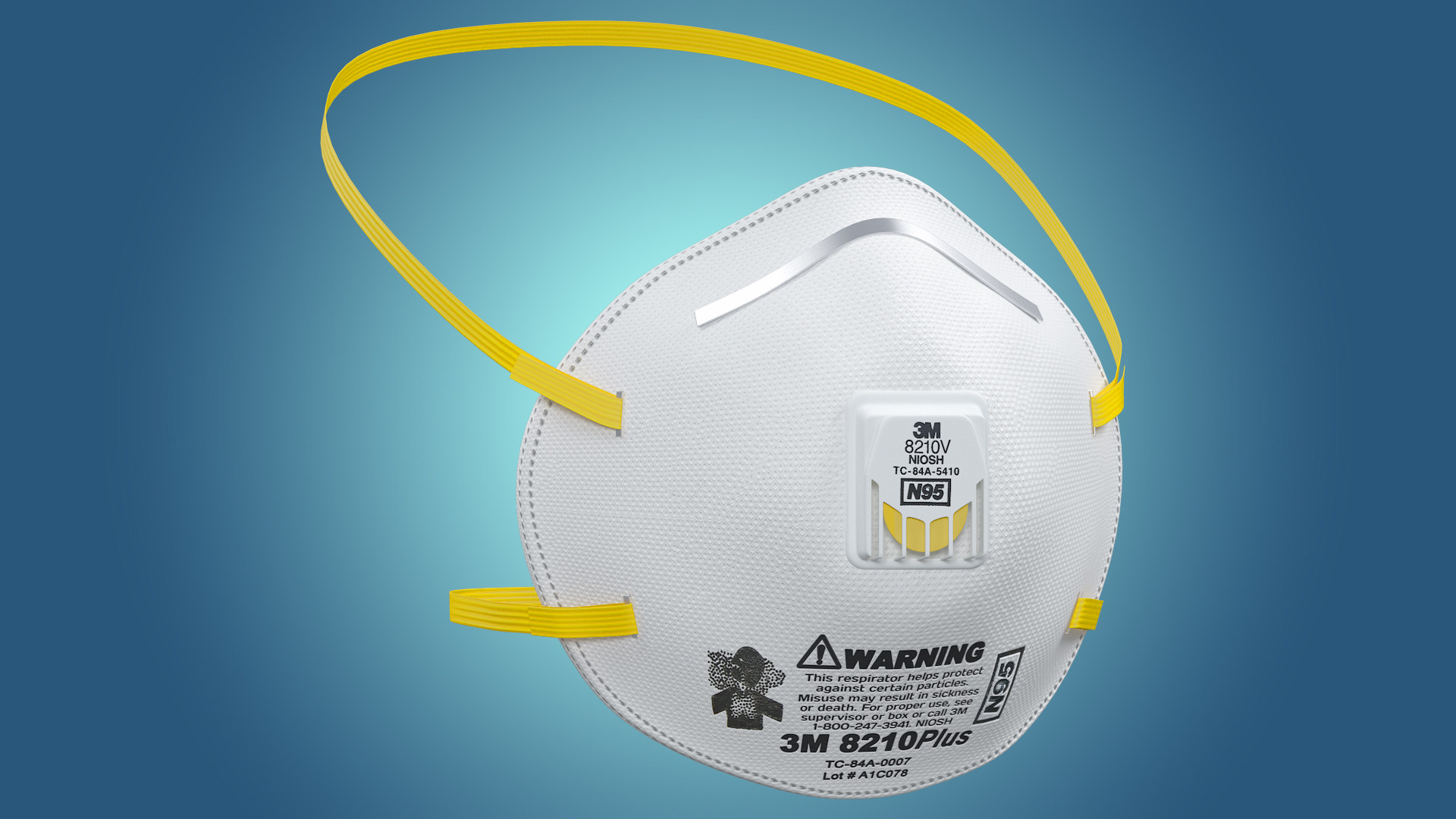 3D 3m particulate respirator mask - TurboSquid 1537800