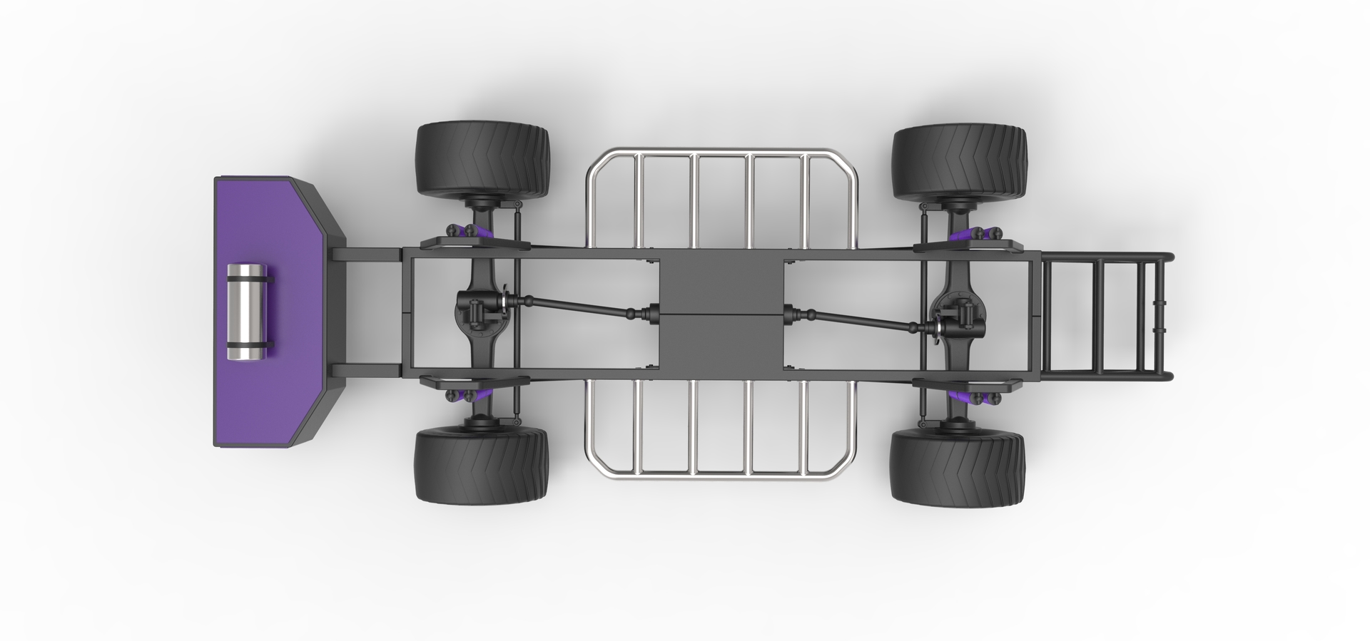 3D model pulling truck chassis - TurboSquid 1537851