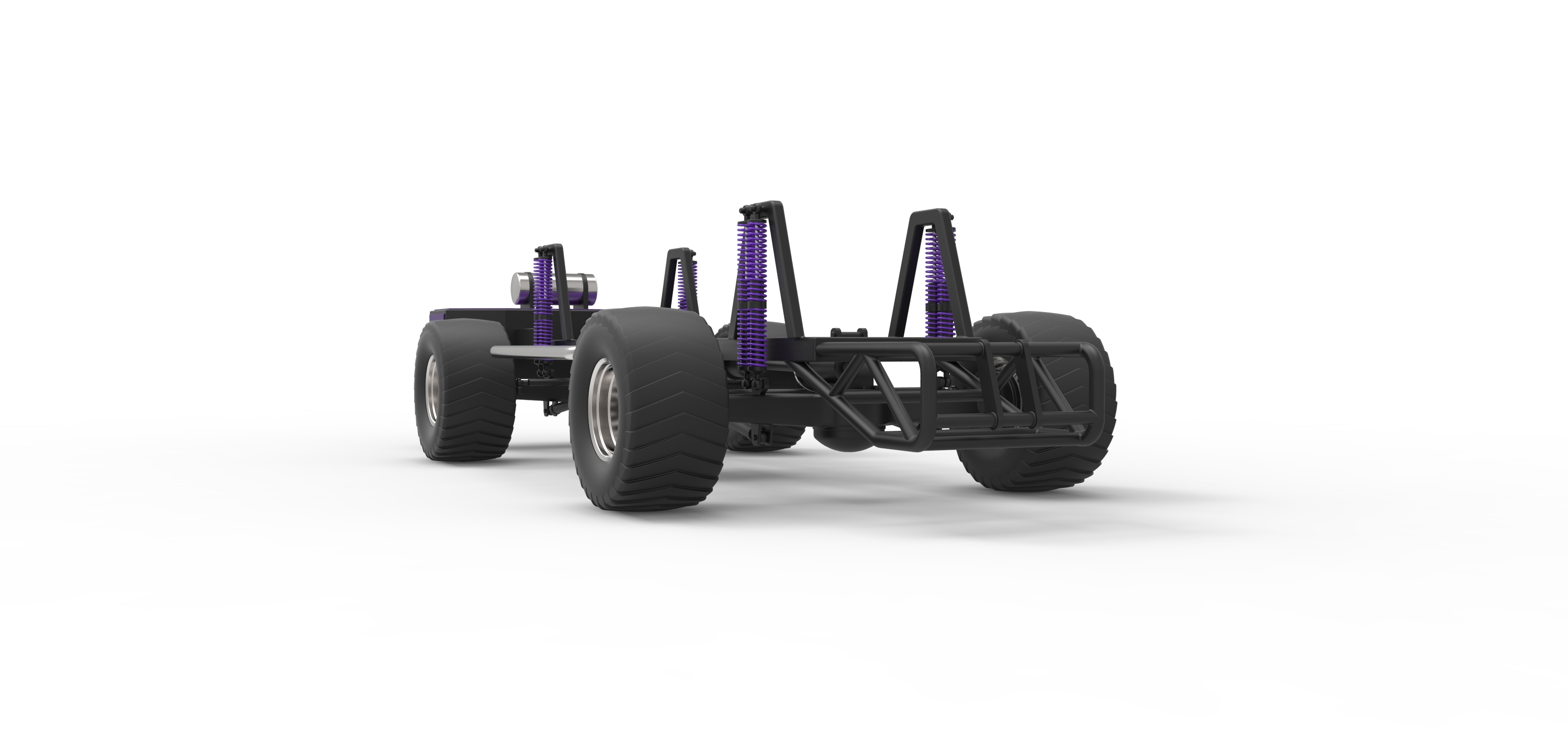 3D model pulling truck chassis - TurboSquid 1537851
