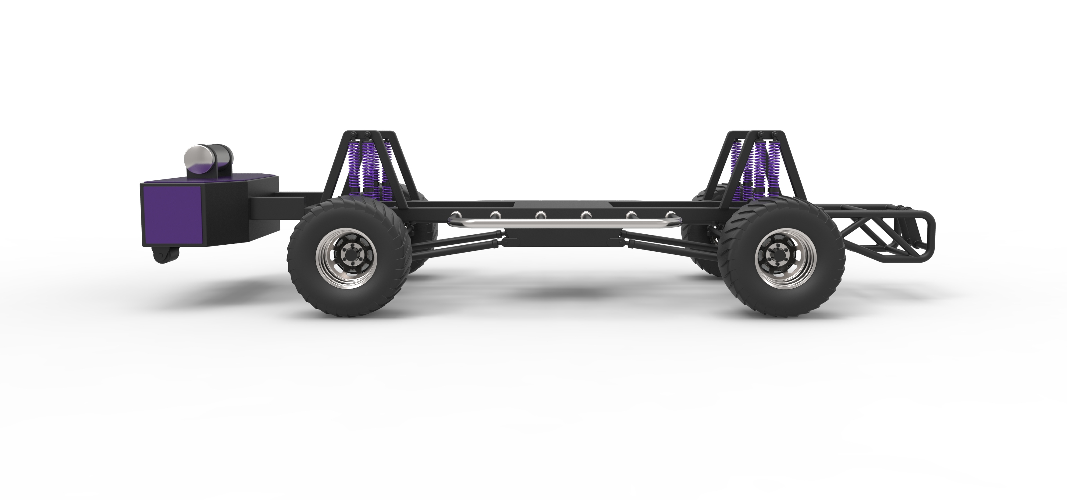3D model pulling truck chassis - TurboSquid 1537851