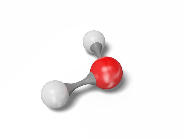 Water molecule h2o modeled 3D model - TurboSquid 1538059