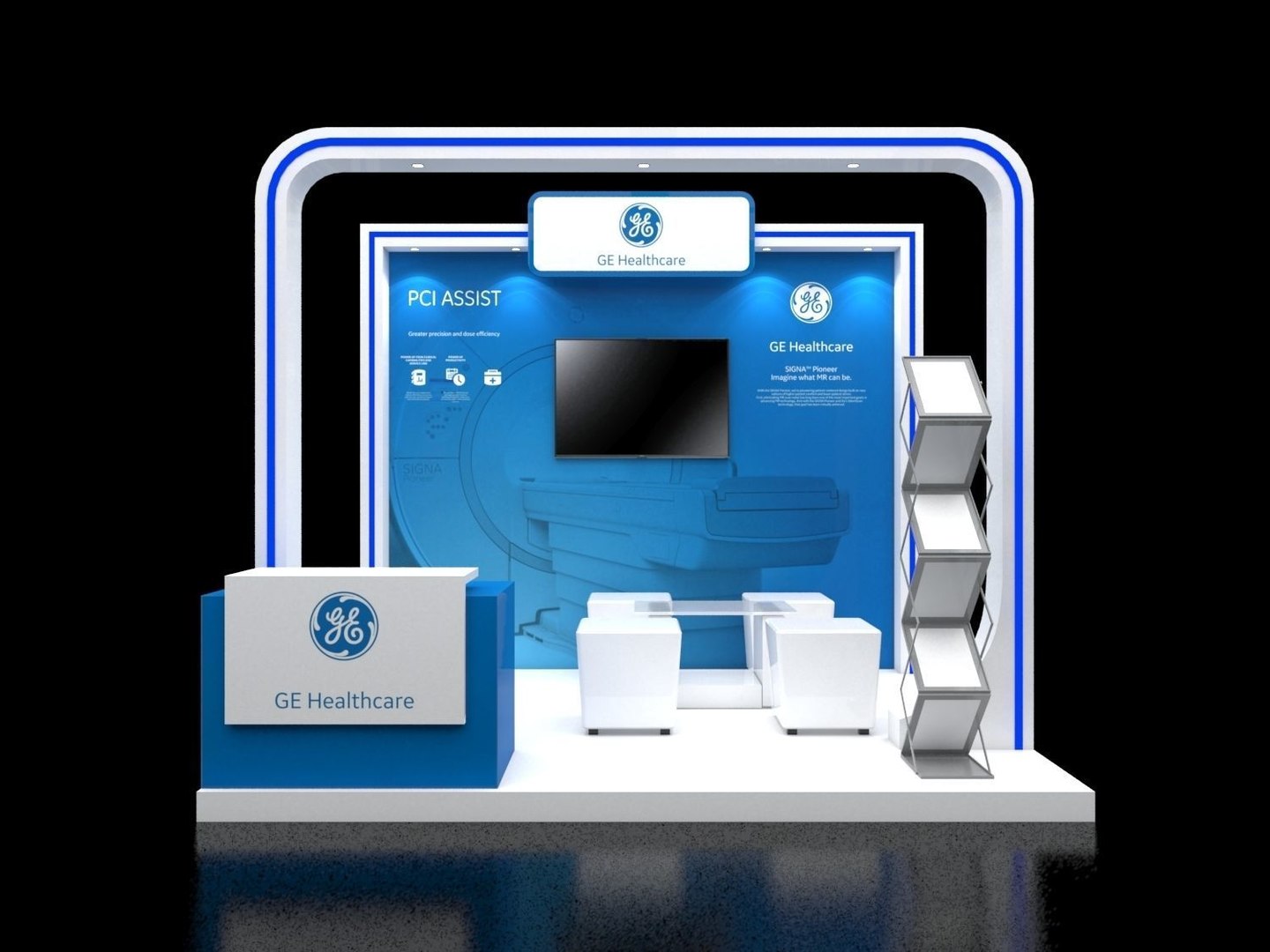 3D booth 3x2 5 model - TurboSquid 1538071
