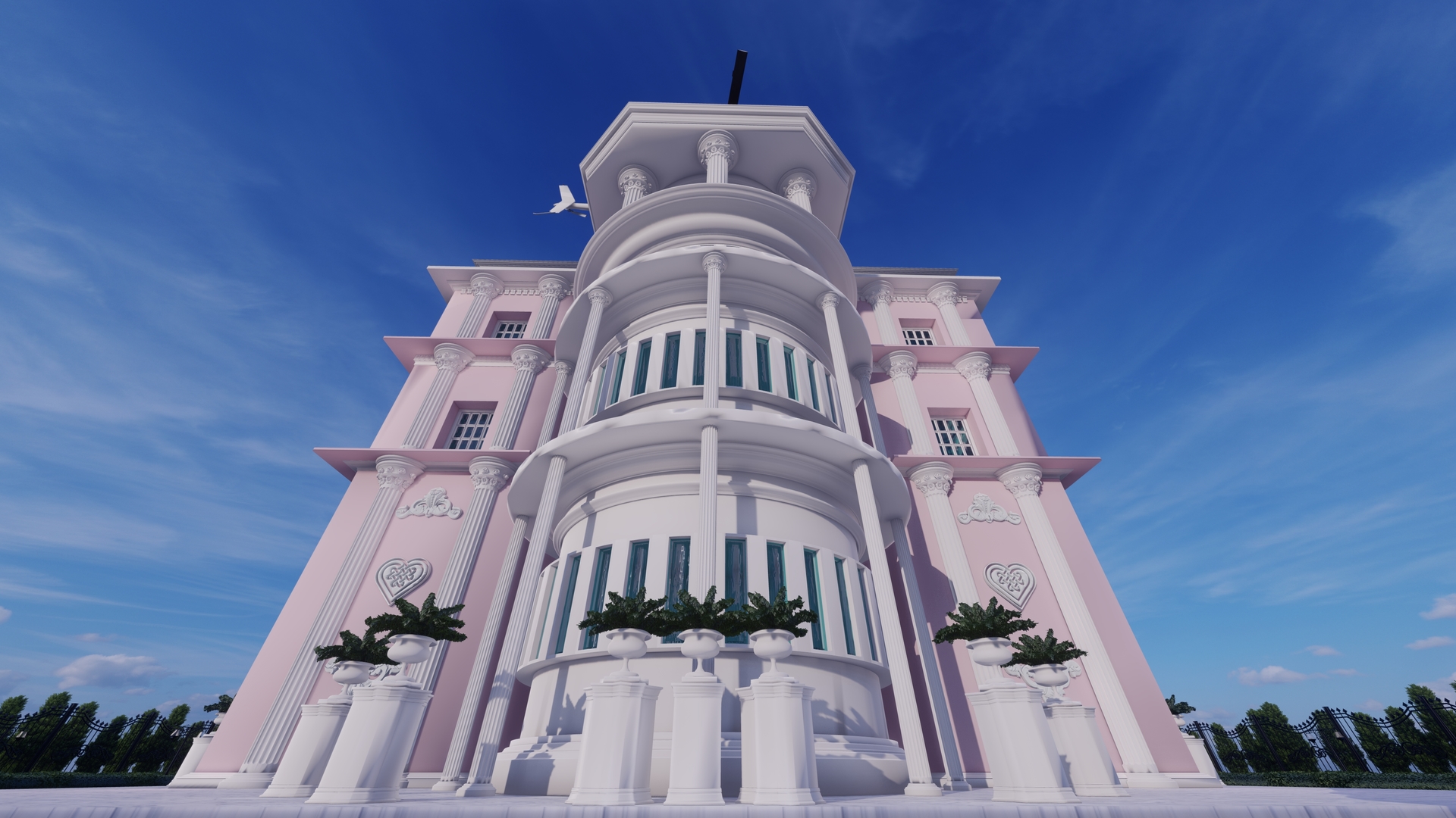 3D angel palace model - TurboSquid 1538114