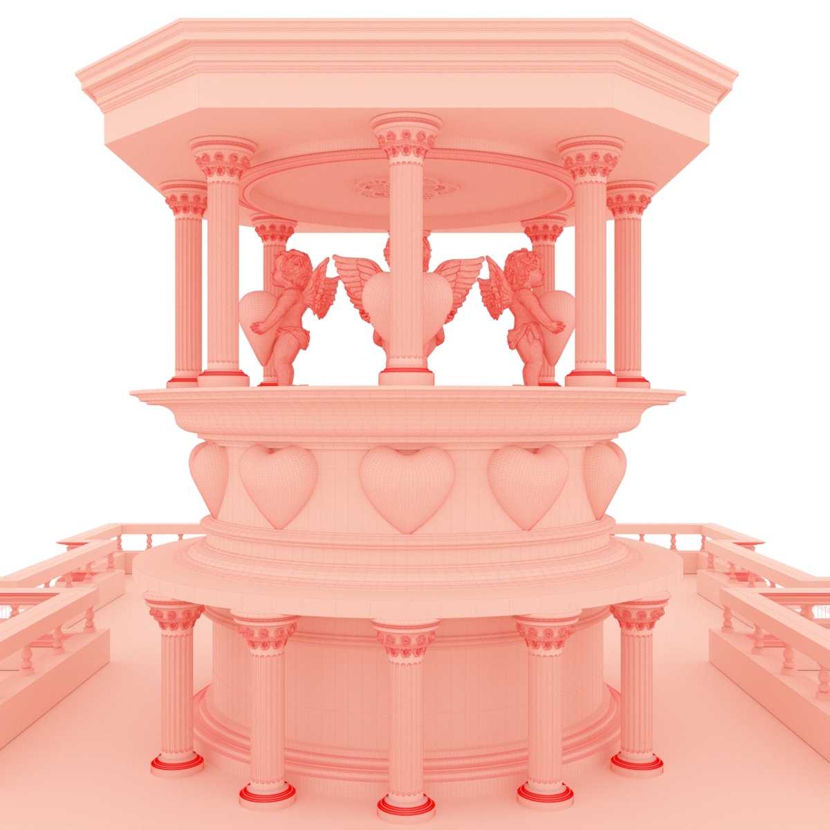 3D angel palace model - TurboSquid 1538114